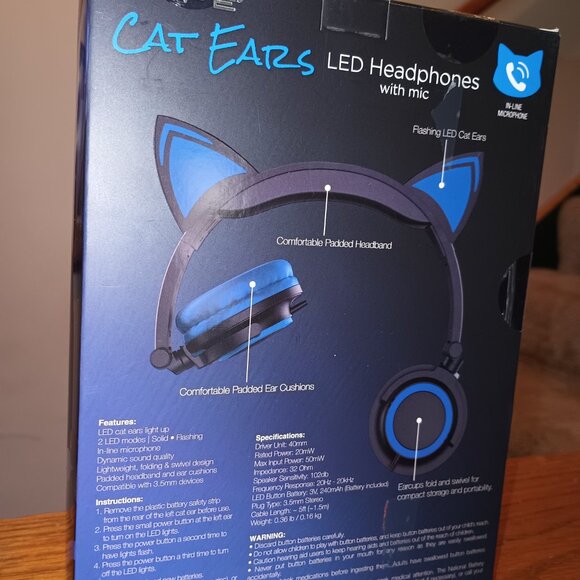 Hype | Headphones | Hype Wired Pink Led Cat Ear Headphones With 35mm Jack Plug | Poshmark